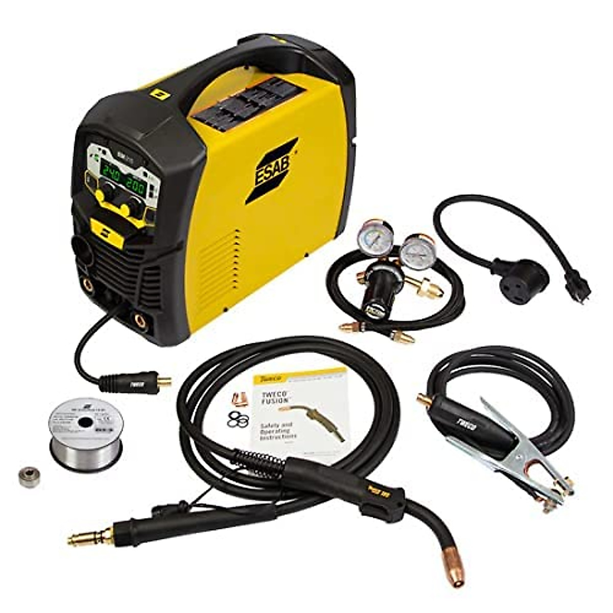 ESAB EMP 210 Flux-Core/MIG Multi-Process Welder — 120V/130V, 10A–200A Output, Model# 0700503200