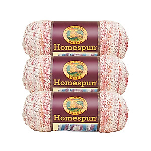 (3 Pack) Lion Brand Yarn 790-405F Homespun Yarn, Parfait3
