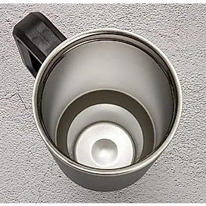 40 oz tumbler with straw lid handle, stainless steel insulated bottle, travel mug for hot and cold drinks, keeps 8 hours hot and 12 hours cold, simple and modern (Stainless Steel)