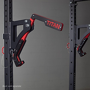 Titan Fitness Rack Mounted Adjustable Monolift Attachments Fits T-3 Series Power Rack, Rated 1,800 LB