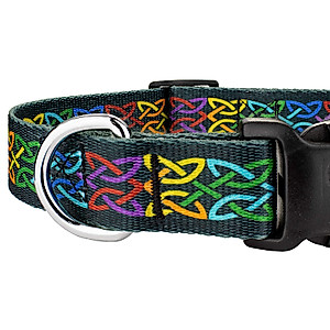 Country Brook Petz - Deluxe Celtic Pride Dog Collar - Made in The U.S.A. - Irish Pride Collection featuring Lucky Designs (1 Inch, Medium)