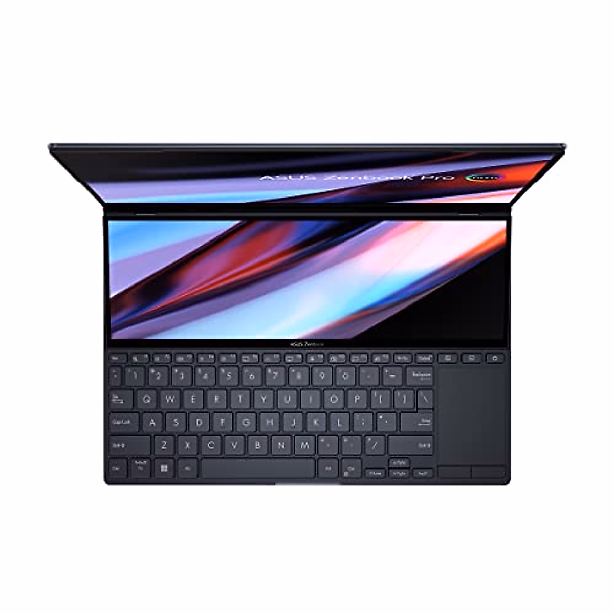 ASUS Zenbook Pro 14 Duo 14.5” 16:10 Touch Display, 120Hz Refresh Rate, ScreenPad Plus, Intel i9-13900H CPU, NVIDIA® Geforce RTX 4050, 32GB RAM, 1TB SSD, Windows 11 Home, Tech Black, UX8402VU-AS96T