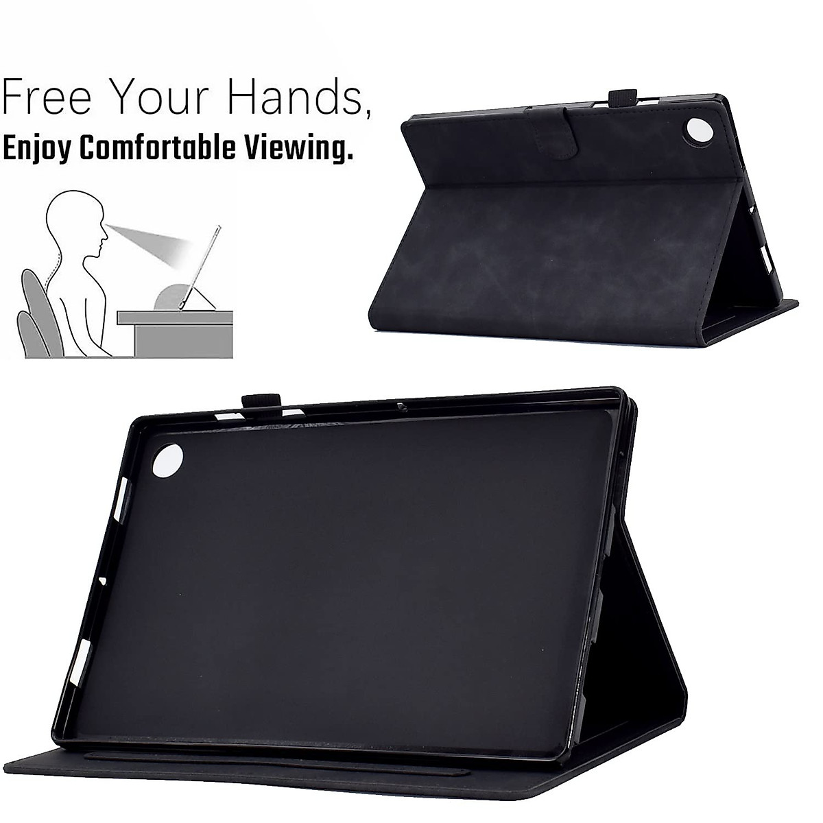 Tablet PC Case Compatible with Samsung Galaxy Tab A8 10.5inch X200/X205 Case (2021),Premium Leather Case Slim Folding Stand Folio Cover Protective Cover with Card Slot/Auto Sleep Wake Tablet home ( Co