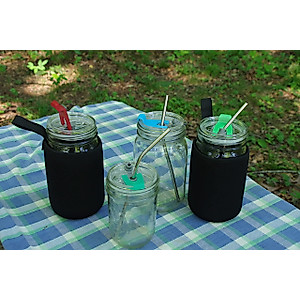 Masun Mason jar Drinking lids (Wide mouth lids 4 pack) (4529)