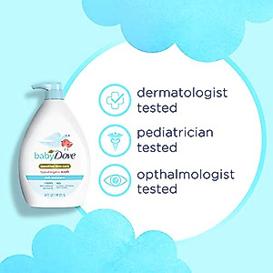 Baby Dove Sensitive Skin Care Baby Wash For Baby Bath Time Rich Moisture Tear-Free and Hypoallergenic 34 oz