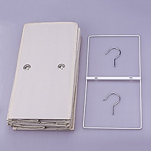 LONGTEAM Hanging Purse Handbag Organizer Homewares Nonwoven 10 Pockets Hanging Closet Storage Bag