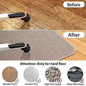 Office Hardwood Floor Chair Mat - Desk Chair Mat, Gaming Chair Mat, Desk Chair Floor Mat, Large Protector Rug for Hard Wood & Tile Floor, NOT for Carpets, 36" X 55" Light Grey