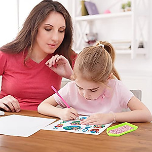 Gexru 13Pcs 5D Anime Diamond Painting Stickers Kits for Kids, DIY Diamond Painting Stickers, Handmade Digital Diamond Arts Craft Mosaic Stickers, Painting by Numbers Kits for Children Beginners (13)