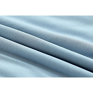 Unisex Baby Toddler Sleep Sack 1.0 TOG Viscose from Bamboo Sleeping Bag Infant Boys Girls Wearable Blankets with Legs (Dusty Blue, 6-18M)