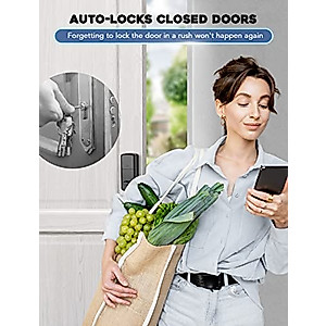 Front Door Lock Set, Keyless Entry Door Lock with Handle, APP Control Fingerprint Door Lock, 150 Codes Keyed Entry Smart Deadbolt, Auto Lock, Backlit