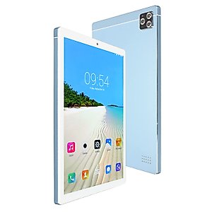 HEITIGN 10.1 Inch Tablet Calling Tablet 10.1in Tablet for11.0 4gb 64gb 1080x1920 Hd 10 Core 2.4g 5g WiFi Front 800w Rear 1300w Calling Tablet 100240v Blue Us Plug (US Plug 100‑240v)