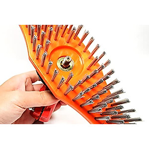 BGTOOL Universal String Trimmer Broom Brush for Petrol/Electric Brushcutter Heavy-Duty Outdoor Commercial for Cleaning Bathroom Kitchen Patio Garden Garage Deck Concrete Wood Stone Tile Floor