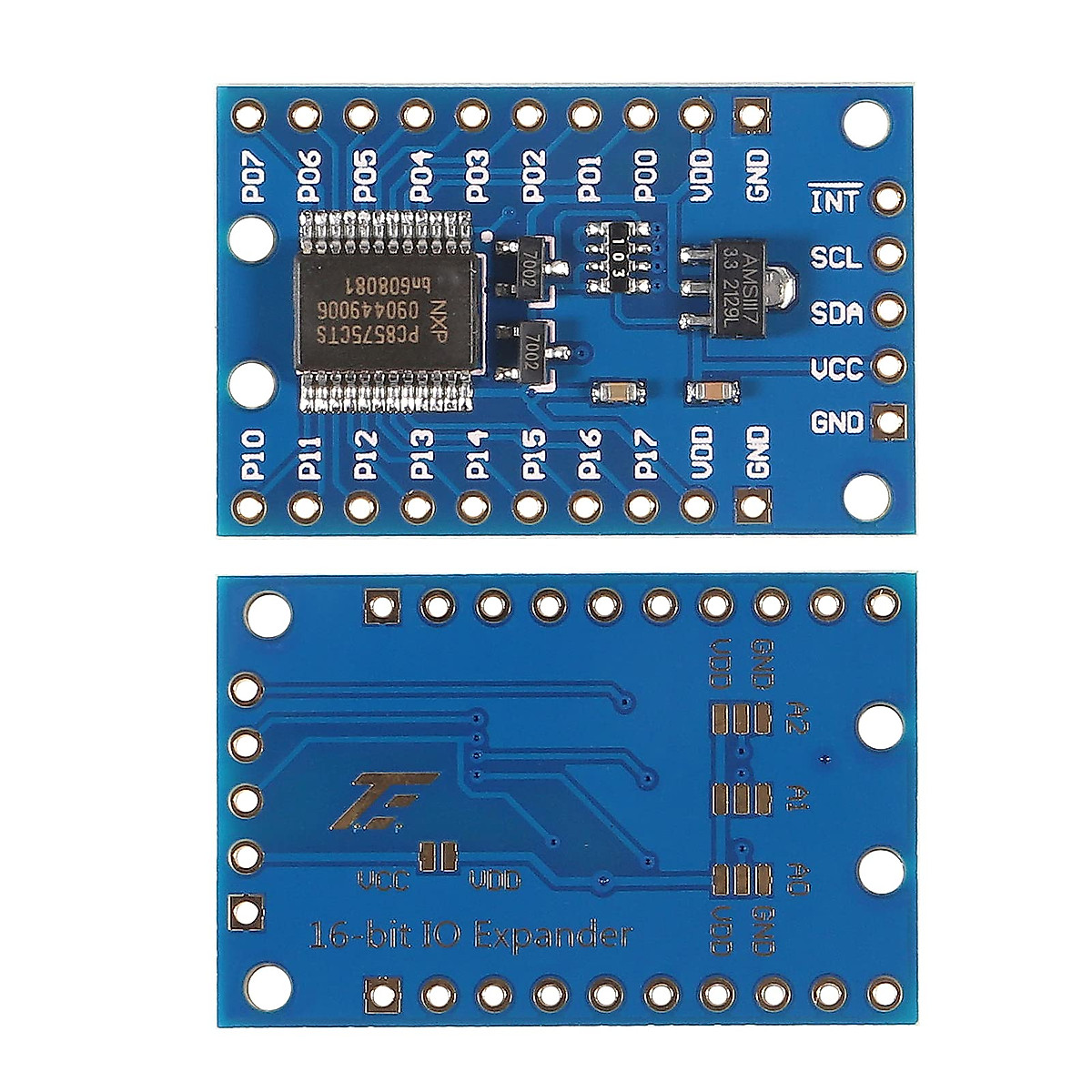 ACEIRMC 3pcs PCF8575 IO Expander Board Module I2C to 16IO IIC I2C I/O Extension Shield Module 16 bit SMBus I/O Ports for Arduino R3 (3pcs)