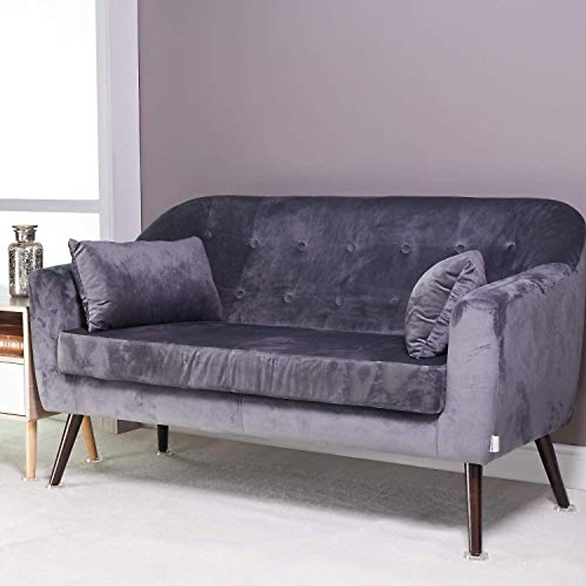 DIY Doctor Furniture Caster Cups - Furniture Coasters for Heavy Furniture - Carpet Protectors for Furniture Legs - Carpet Savers - 53 Spikes on Each Cup - Pack of 8