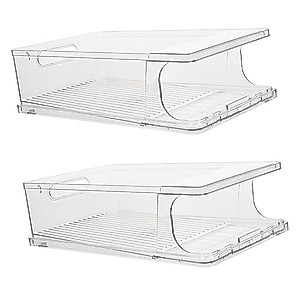 Zerodeko 2pcs Beer Can Holder Soda Can Dispenser Soda Can Storage Rack Wine Bottle Stacker Plastic Organizers Plastic Storage Boxes Plastic Food Tray Kitchen Gadget Drink Storage Rack Fruit