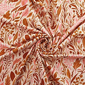 Fall Foliage DBP Fabric - Double Brushed Polyester 4 Way Stretch - 1/2 Yard