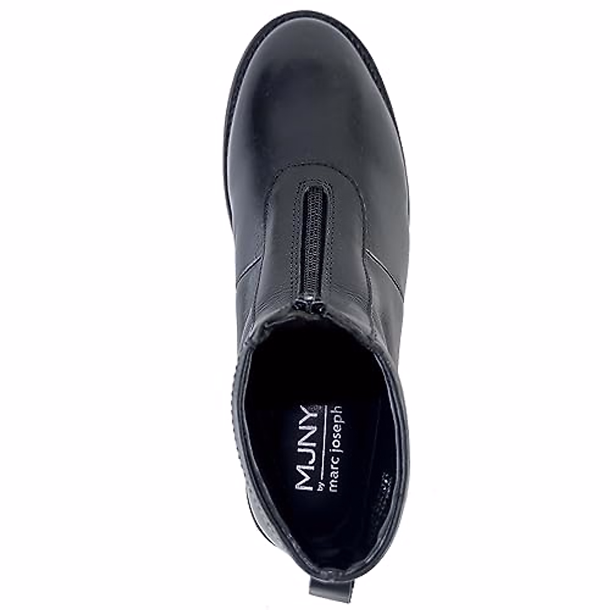 Marc Joseph New York Womens Casual Comfortable Genuine Leather Chelsea Ankle Boots Classic Fashion Front Zip Slip On Ladies Fall Winter Boots Black Napa Soft 8.5