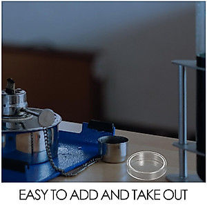 Baluue 5Pcs Glass Petri Dishes Container, 60mm High Borosilicate Glass Cell Culture Dishes Lab Supplies Glass Petri Dishes with Lid for Lab Science Experiment