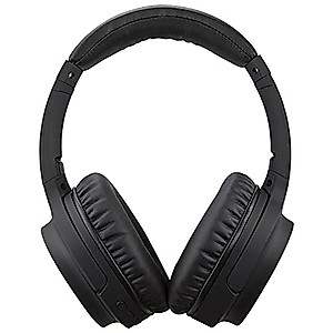 iLive Active Noise Cancellation Bluetooth Headphones, Adjustable Headband, Includes 3.5mm Audio Cable, Black (IAHN40B)
