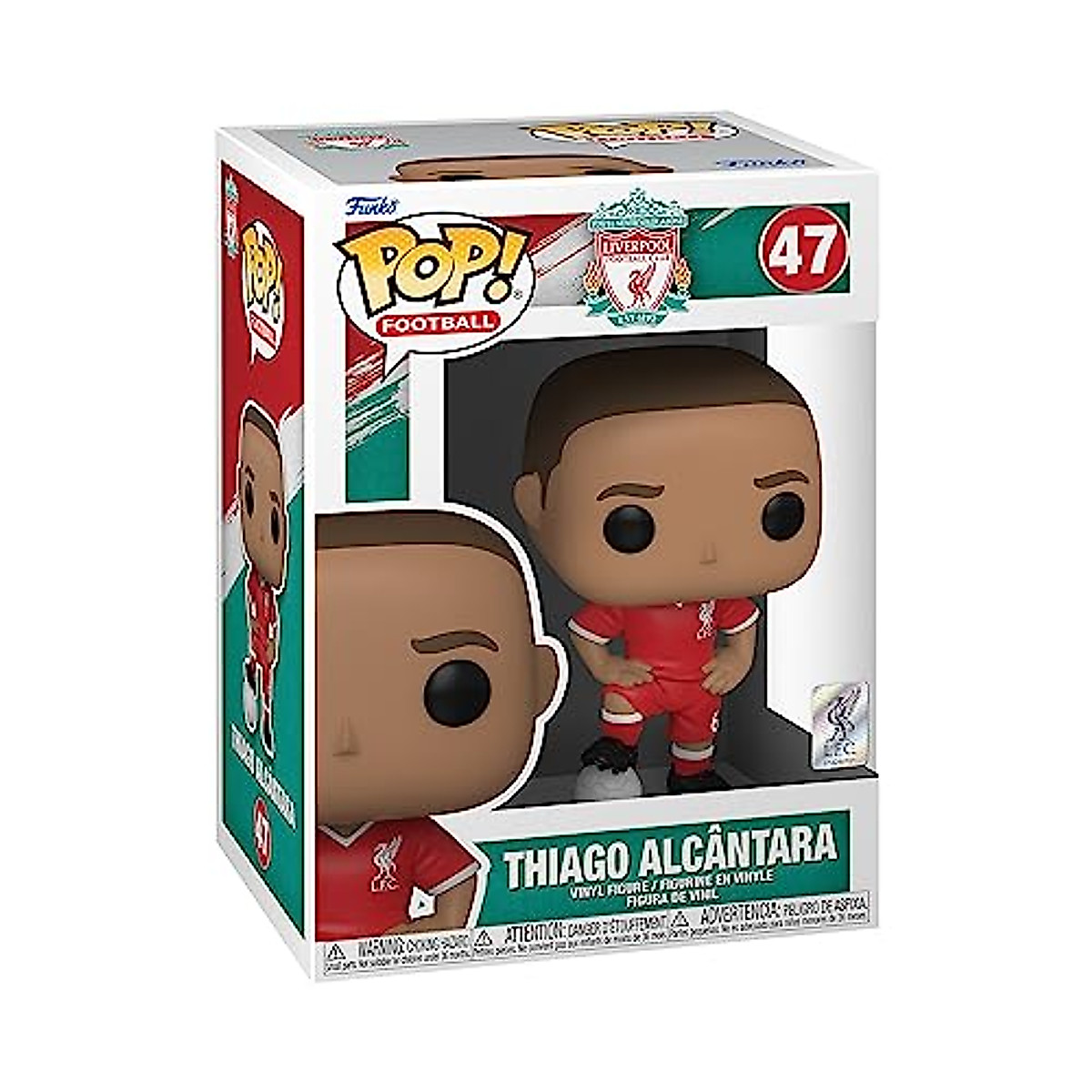 Funko POP Football: Liverpool - Thiago Alcântara, Multicolor