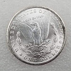 Kocreat 1895-S-COPY Morgan Dollar-Copper Plating Silver Coin-Replica U.S Old Original Pre Morgan Souvenir Coin Hobo Coin Lucky Coin Hobby Collection