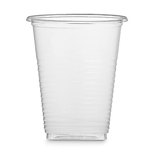 Munfix 500 Pack 7 Oz Clear Plastic Cups, Disposable Drinking Cups, Plastic Party Cups, Transparent Plastic Cups Bulk for Birthday Parties, Picnics, Ceremonies, and All Events