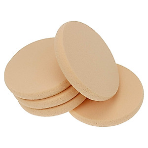 25 Pcs Women's Round Soft Makeup Beauty Eye Face Foundation Blender Facial Smooth Powder Puff Cosmetics Blush Applicators Sponges Use for Dry and Wet