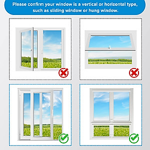 Portable Air Conditioner Window Kit, Portable AC Window Kit for Exhaust Hose 5.1 Inch Diameter with Coupler Adjustable AC Window Seal Vent Kit for Sliding Window