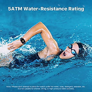 Ticwatch GTH Pro Smartwatch Arty Heart Health and Dual Sensor Technology 5ATM Waterproof GPS Fitness Tracker with Heart Rate & Sleep Monitor Blood Oxygen for Men Women iOS/Android Compatible