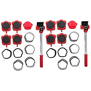 VILLCASE 2 Sets Mover Mover Furniture Lifting Kit Multitools Lift Heavy Objects Jack Furniture Moving Bar Furniture Dollies Easy Trolley Lift and Move Slider Adjustable Abs Furniture Rack