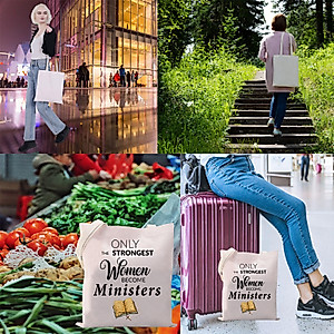 VAMSII Minister Tote Bag Women Minister Gifts Pastor Appreciation Gifts only the Strongest Women Become Ministers (Women Ministers)