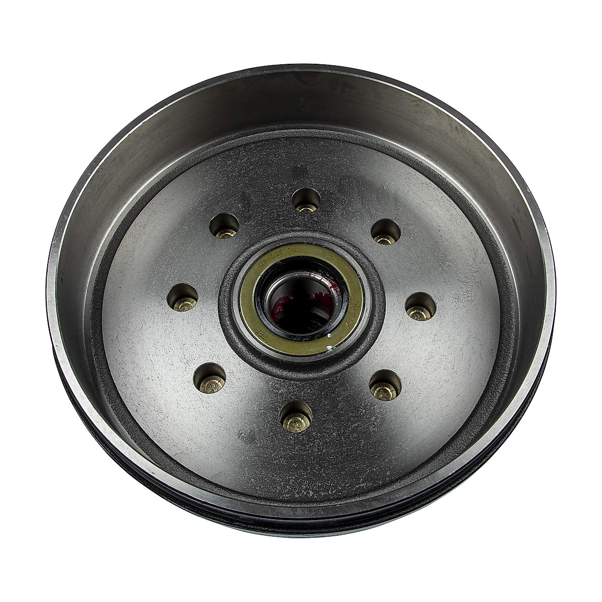 Lippert Replacement 12" Brake Drum Hub Assembly for RVs with 7,000-lb. Axle; 8 on 6.5" Bolt Pattern, 1/2" Studs; Fully Assembled with Bearing Cones, Seals, Grease, Limited 1-Year Warranty - 814203