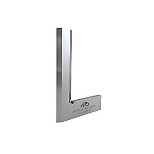 Kinex 4001-03-100 Machinist Knife Edge Solid Inspection Square 4 x 2-3/4 x .240 Inches Thick (100 mm x 70 mm) DIN 875/00 (Square w/in 3 microns or 0.0001 Inches)