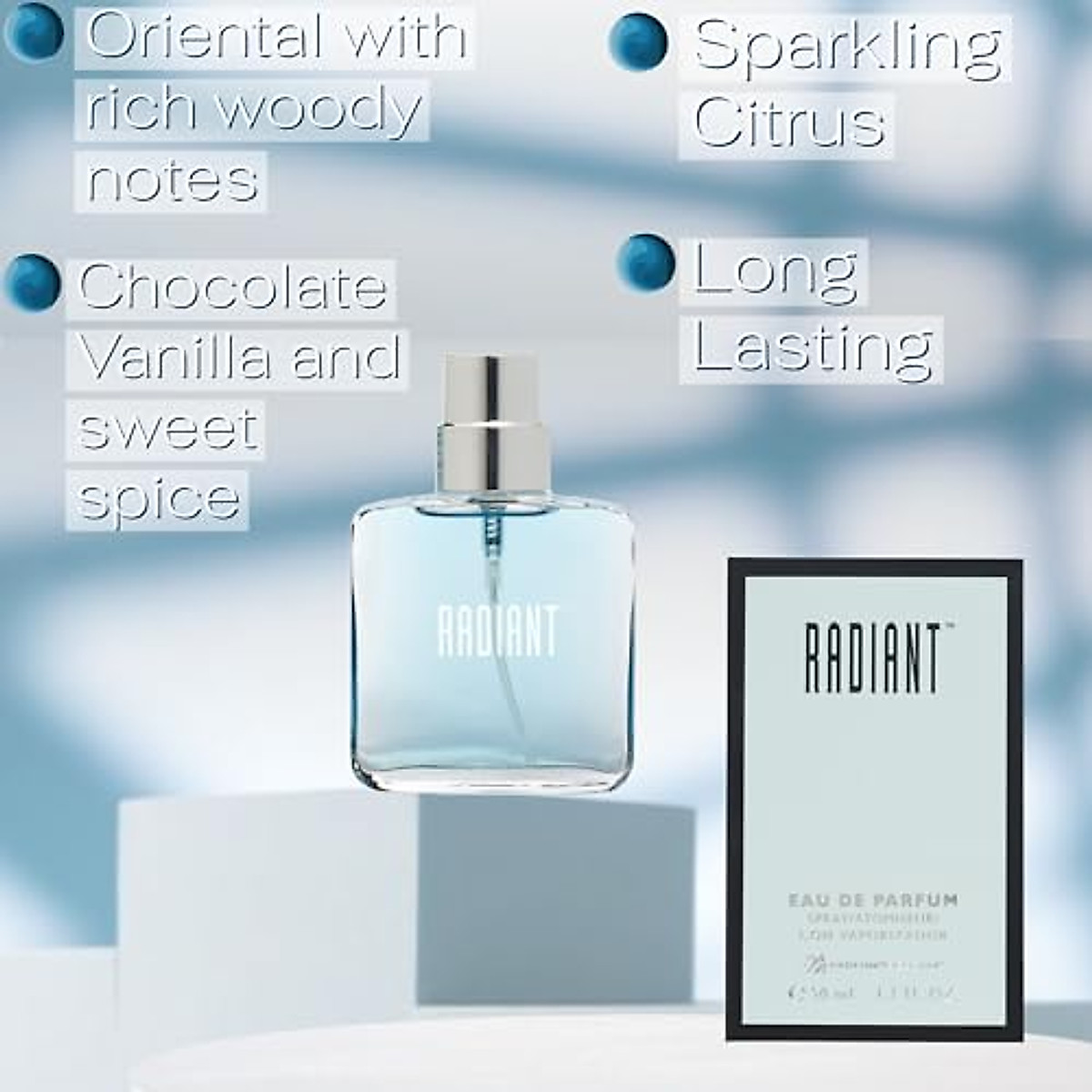 PB ParfumsBelcam Radiant Eau de Toilette Spray, Our version of a Designer. 1.7 Fl Oz