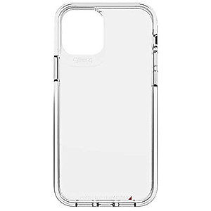 ZAGG Gear4 Crystal Palace Clear Case with Advanced Impact Protection [ Approved by D3O ], Slim, Tough Design for iPhone 12 Pro, iPhone 12 – Clear