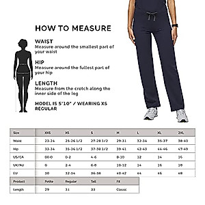 FIGS Livingston Basic Scrub Pants for Women – Navy Blue, L