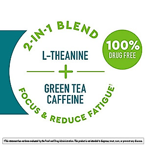 Nature Made Wellblends Clear & Focus, L-theanine, Green Tea Caffeine, 5 B vitamins, Fast-Acting Formula, 30 Chewable Tablets