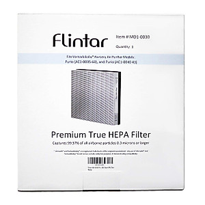 Flintar MD1-0030 True HEPA Replacement Filter, Compatible with Vornado Baby Purio Nursery Air Purifier, Part # MD1-0030 True HEPA Filter