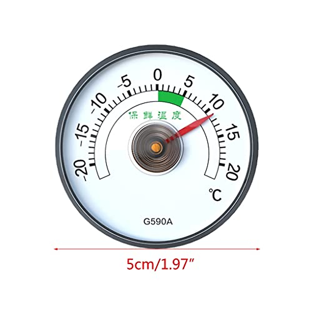 CAZSTYK 50mm Car/Refrigerator -20 to 50℃/-20 to 20℃ Dial Temperature Gauge
