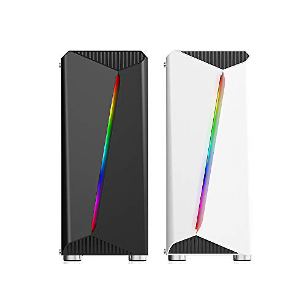Bgears b-Vigor RGB Mid Tower with Front RGB Light and Side Tempered Glass (Fan Sold Separately))