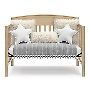 Graco Benton 5-in-1 Convertible Crib (Driftwood) – GREENGUARD Gold Certified, Converts from Baby Crib to Toddler Bed, Daybed and Full-Size Bed, Fits Standard Full-Size Crib Mattress