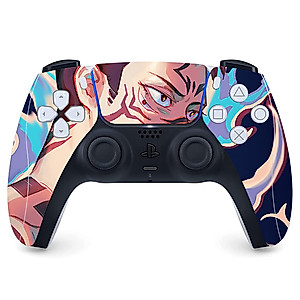 TANOKAY PS5 Console Skin and Controller Skin Set | Anime Sukuna & Yuji Itadori | Matte Finish Vinyl Wrap Sticker Full Decal Skins | Compatible with Sony PlayStation 5 Disc Version