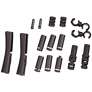 Jagwire Sport Shift XL Kit-Black Adult Unisex Shift Sleeves and Cables, Black, One Size