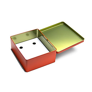 JapanBargain 1633, Sushi Nori Kan Japanese Seaweed Container for Sushi Chef Japanese Restaurant Full Size, Red Color, Made in Japan