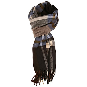 YATEEN Men's Soft Classic Cashmere Feel Winter Scarf