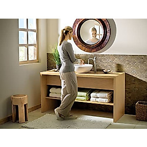 Moen Eva Brushed Nickel One-Handle High Arc Bathroom Faucet, 6400BN