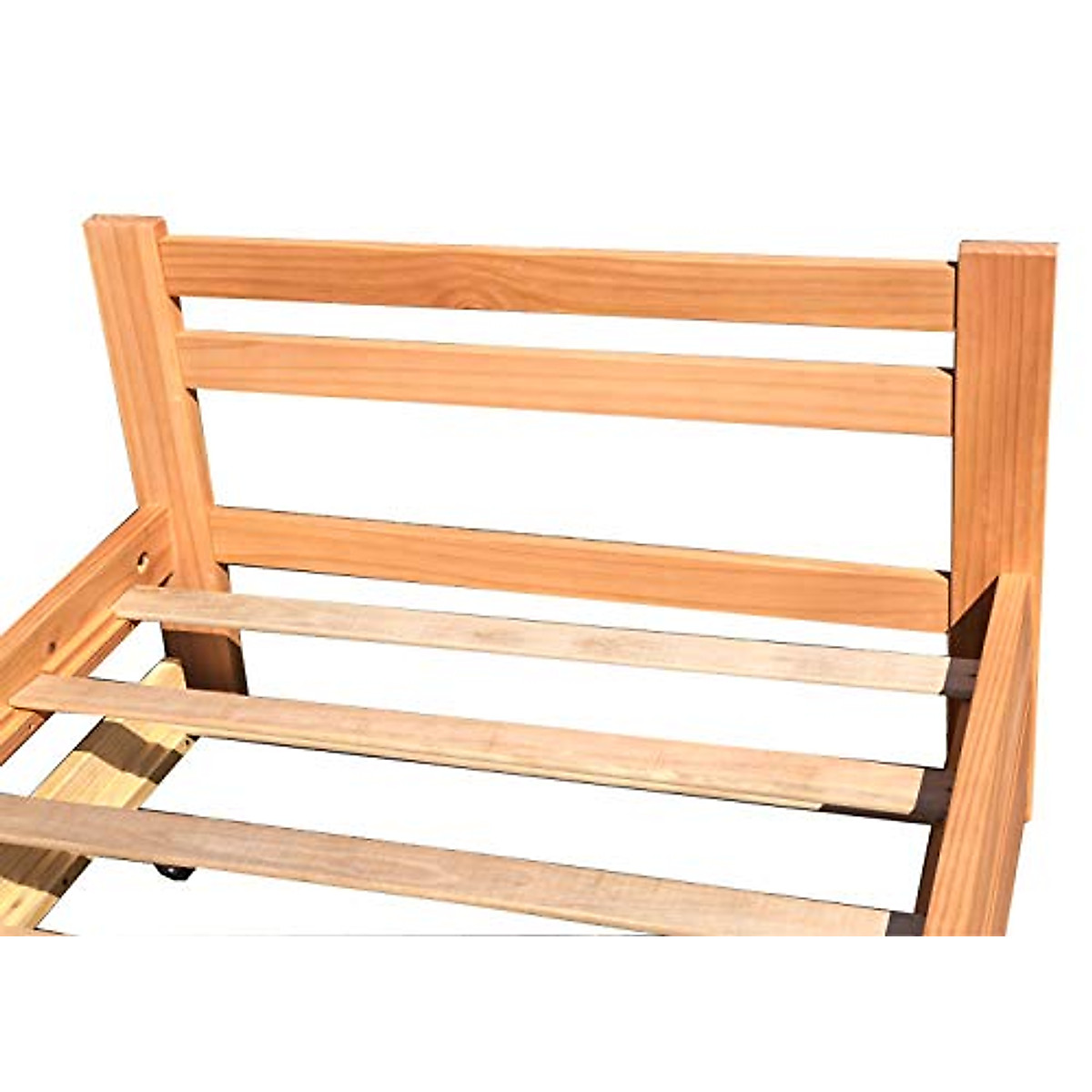 Amazonas Twin Size Bed Frame Solid Pine Wood Honey Pine with Hardwod Slats Support Finish Wooden Kids Bed Single Suitable for Boys Girls Bedroom Wooden Bed Frame