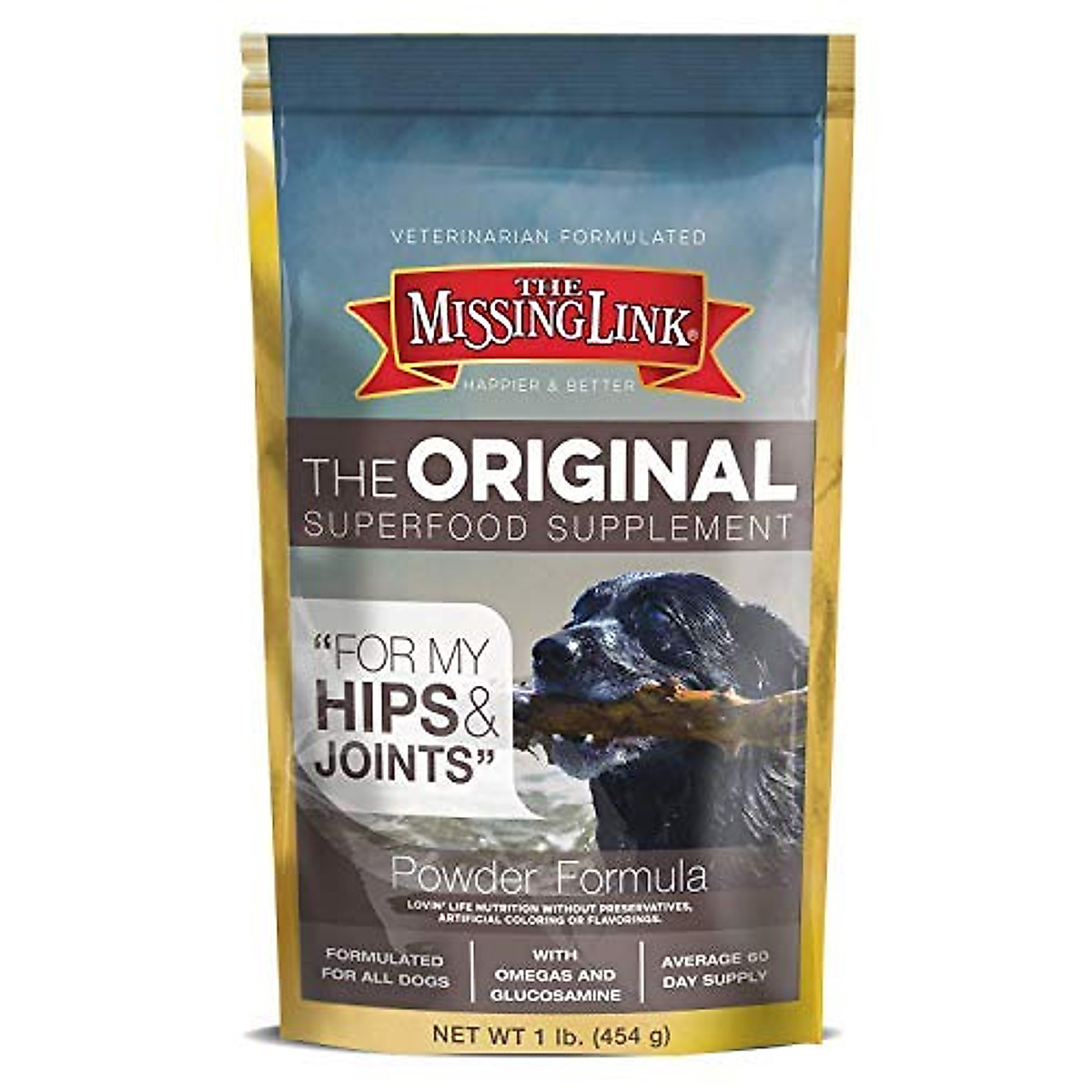The Missing Link Ultimate Hip, Joint & Coat Dog Supplement 1 lb