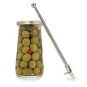 RSVP Endurance 18/8 Stainless Steel Long-Reach Pickle Fork, 8-1/2- Inch