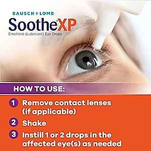 Soothe Bausch + Lomb XP Lubricant Eye Drops, Xtra Protection Formula, 0.5 Ounce/15 ml